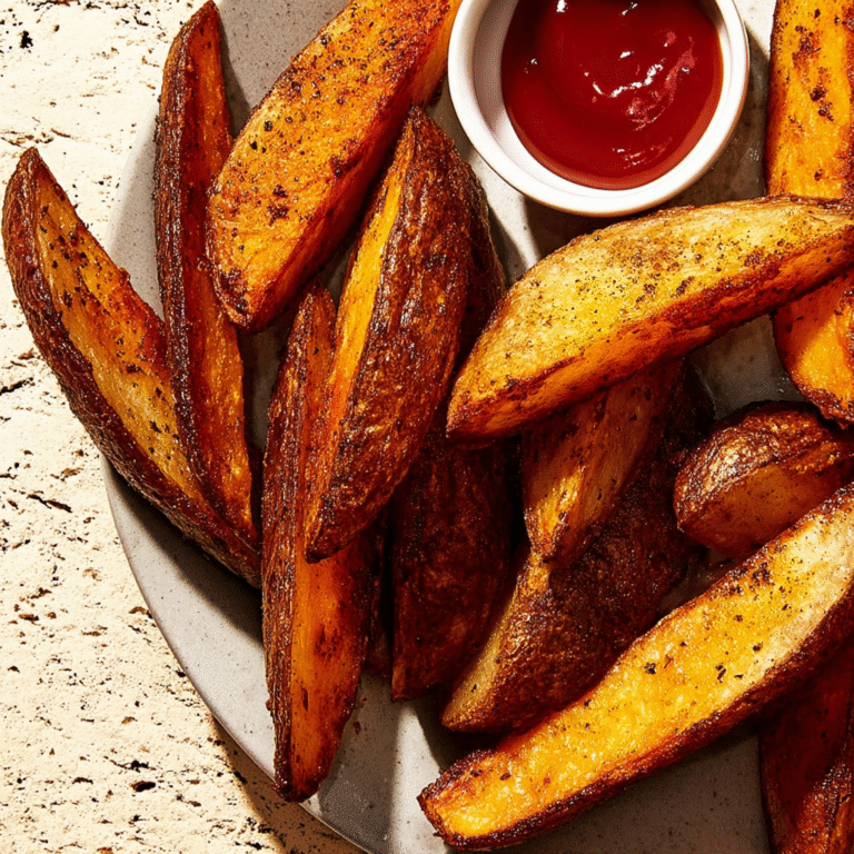 Spicy Roasted Potato Wedges Recipe - The Orange Chef